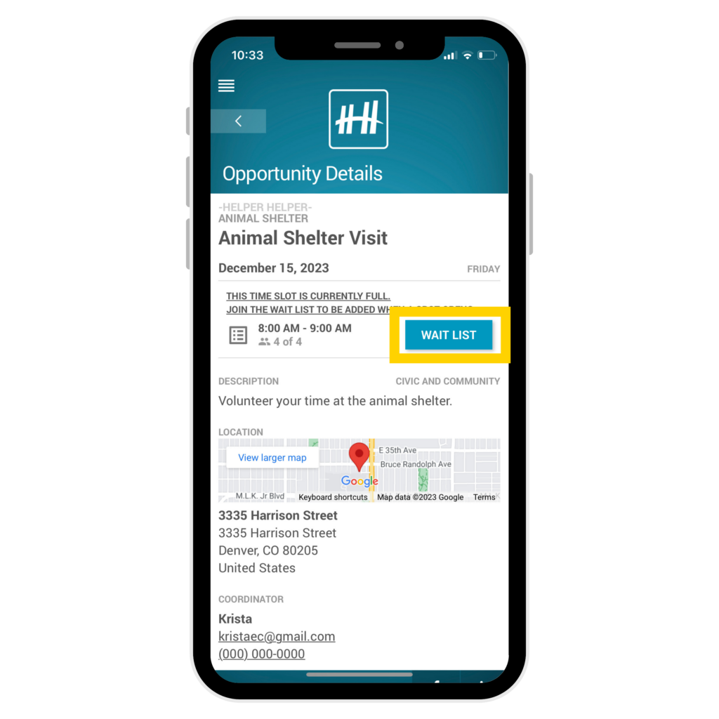 Waitlist for your Volunteer Management App | Helper Helper