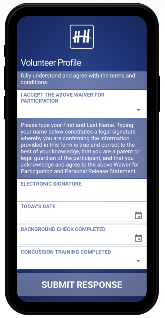 Database Volunteer Management App | Helper Helper