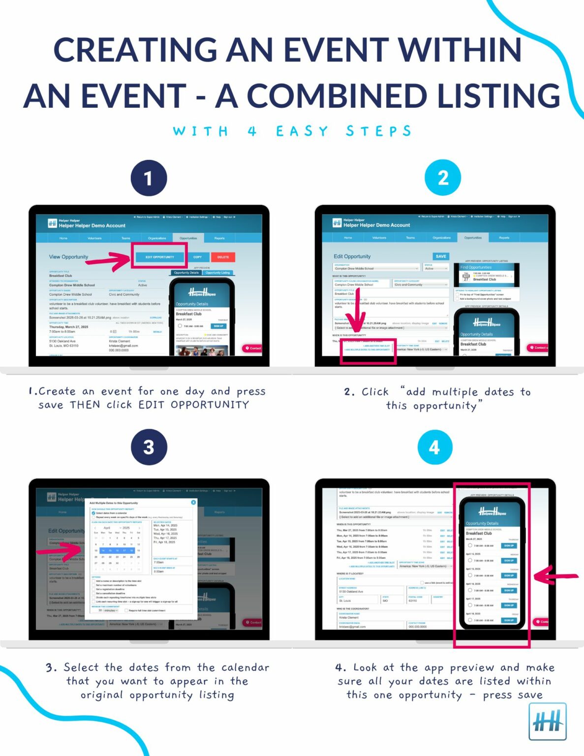 When the Tables Turn: Using Helper Helper as a Volunteer Coordinator ...