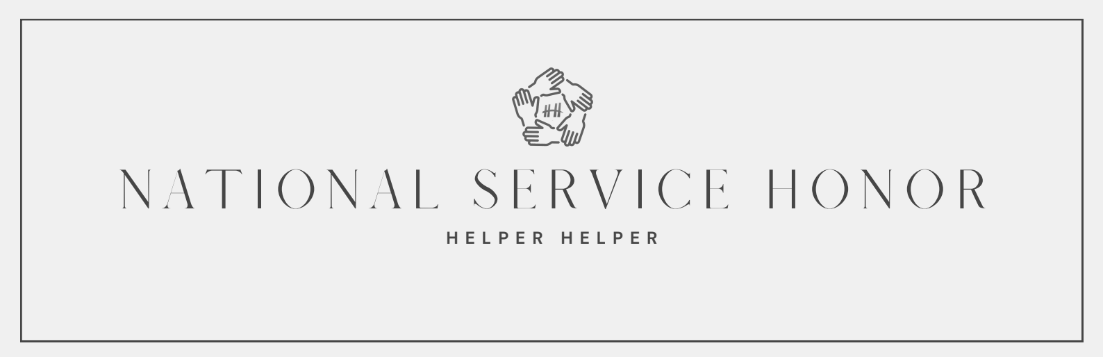 National Service Honor